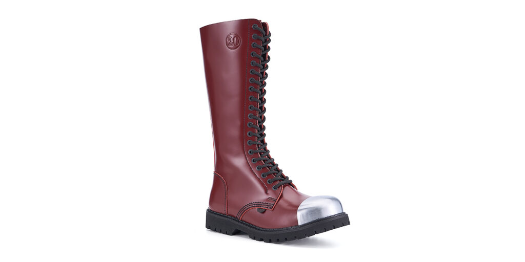 Cherry Red Leather Boots for a Polished Look